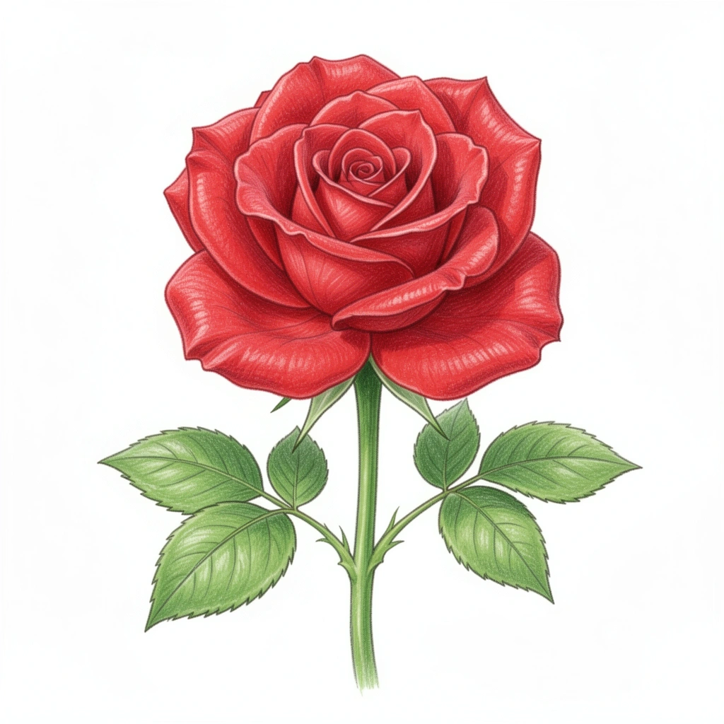 Rose Drawing — 18 Free Sketches & References | getvivix