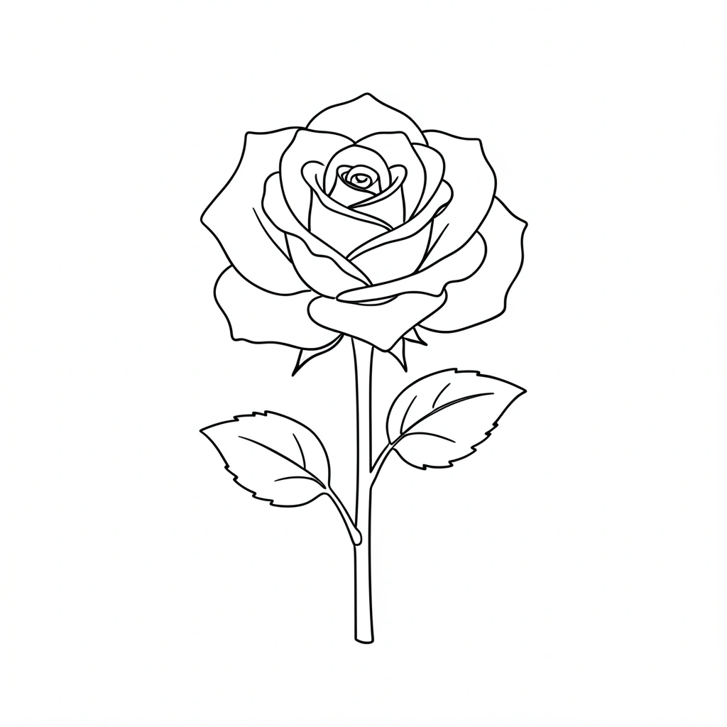Rose Drawing — 18 Free Sketches & References | getvivix